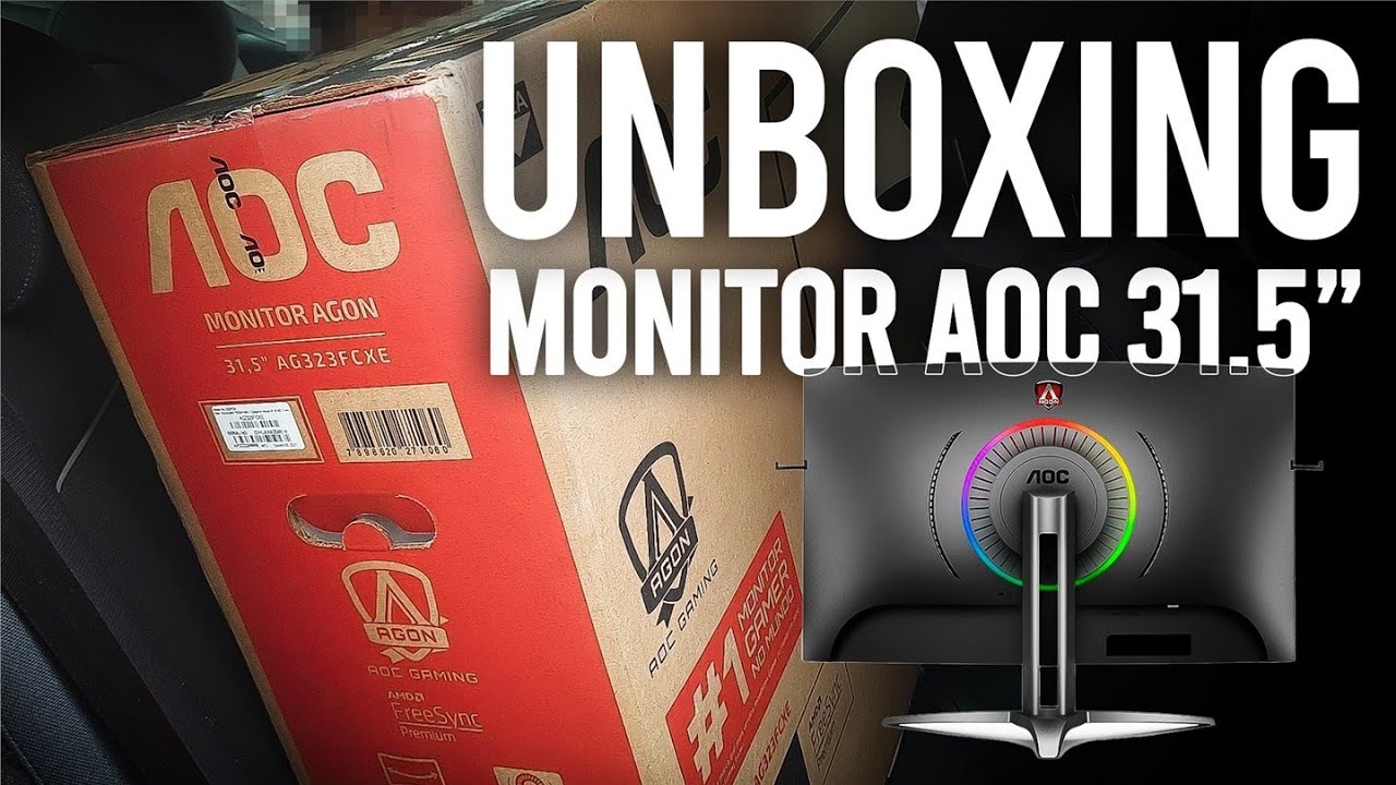 MONITOR NOVO!!! UNBOXING - MONITOR AOC Agon 31.5" 165hz Curvo - YouTube