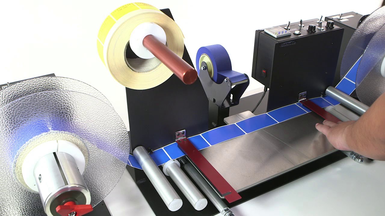 Label Splicer Machine | Reel-to-Reel Splicer RRS-8-12 - YouTube