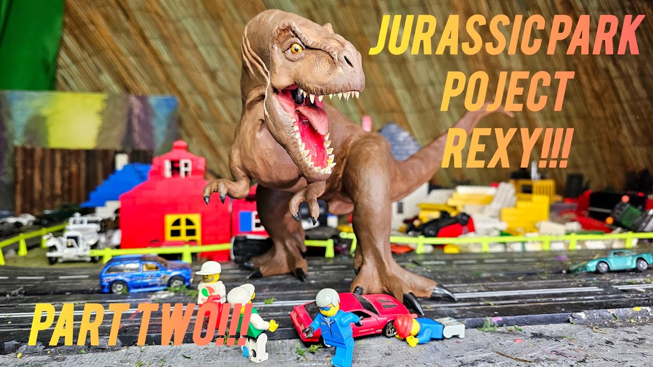 Jurassic World Stop Motion - Clay Dinosaur T.Rex Jurassic Park Rexy ...