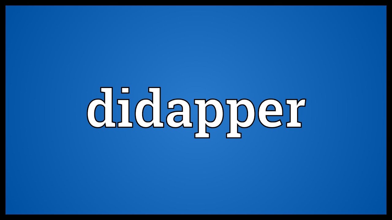 Didapper Meaning - YouTube