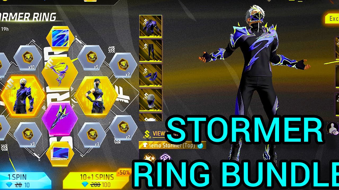 NEW STORMER RING BUNDLE FREE FIRE || NEW EVENT FREE FIRE - YouTube