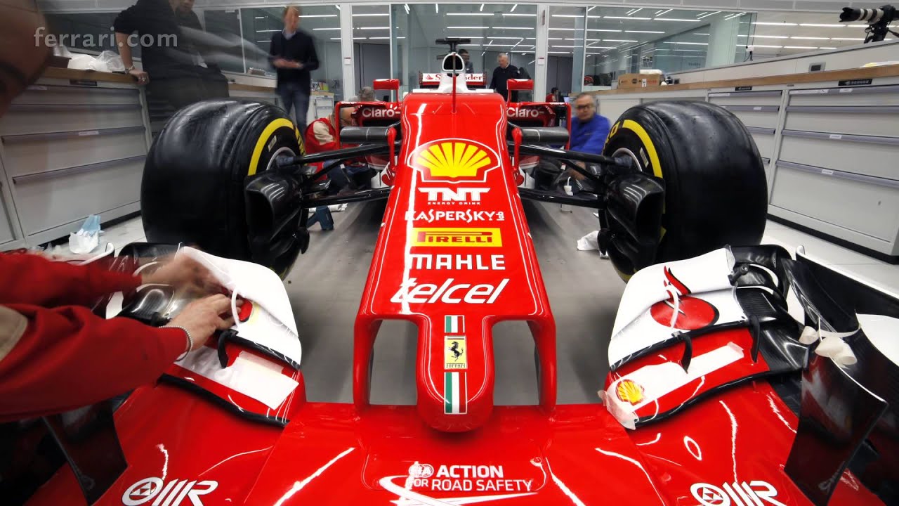 Ferrari sticker up the new SF16-H - YouTube