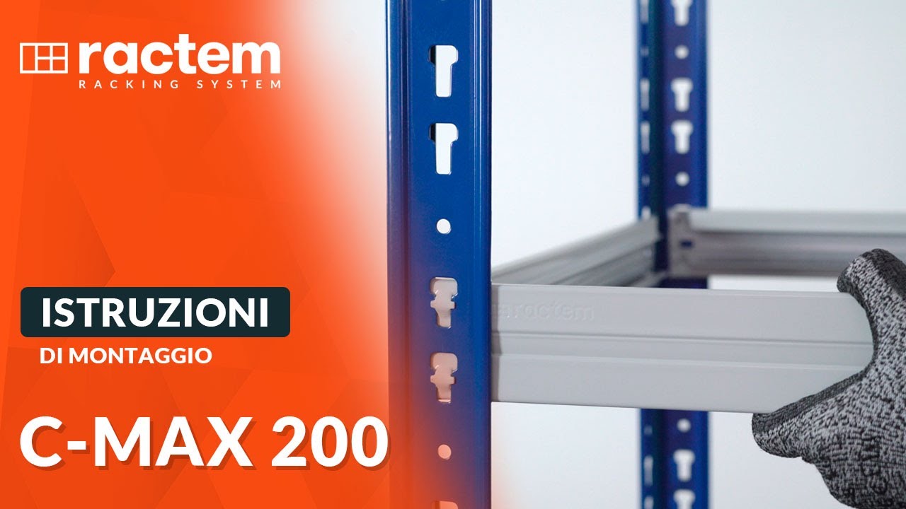 Istruzioni di Montaggio Scaffalatura C_MAX 200 di carico medio - YouTube