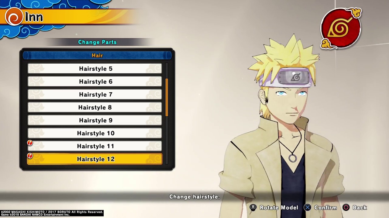 Naruto to Boruto: Shinobi Striker - Showing All MALE Hairstyles - YouTube
