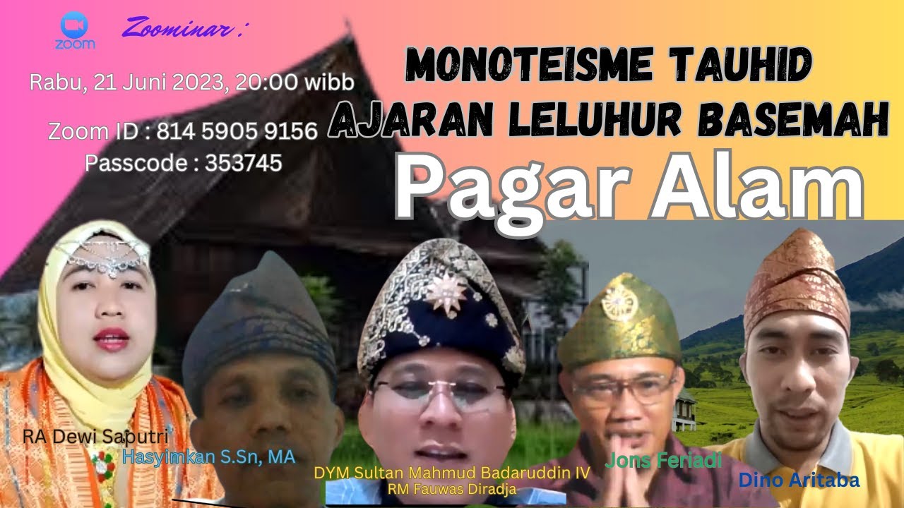 MONOTEISME TAUHID..., AJARAN LELUHUR KHAS ALAM BASEMAH PAGAR ALAM ...