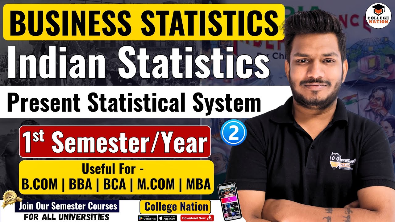 Indian Present Statistical System | Business Statistics |For B.Com, BBA ...