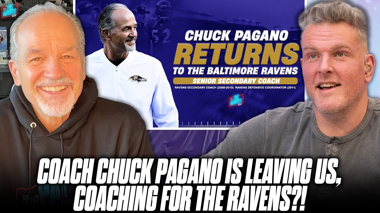 Coach Chuck Pagano Is Leaving The Pat McAfee To Coach For The Ravens ...