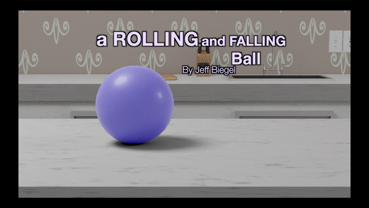 Rolling and Falling Ball - First ball bounce Animation - YouTube