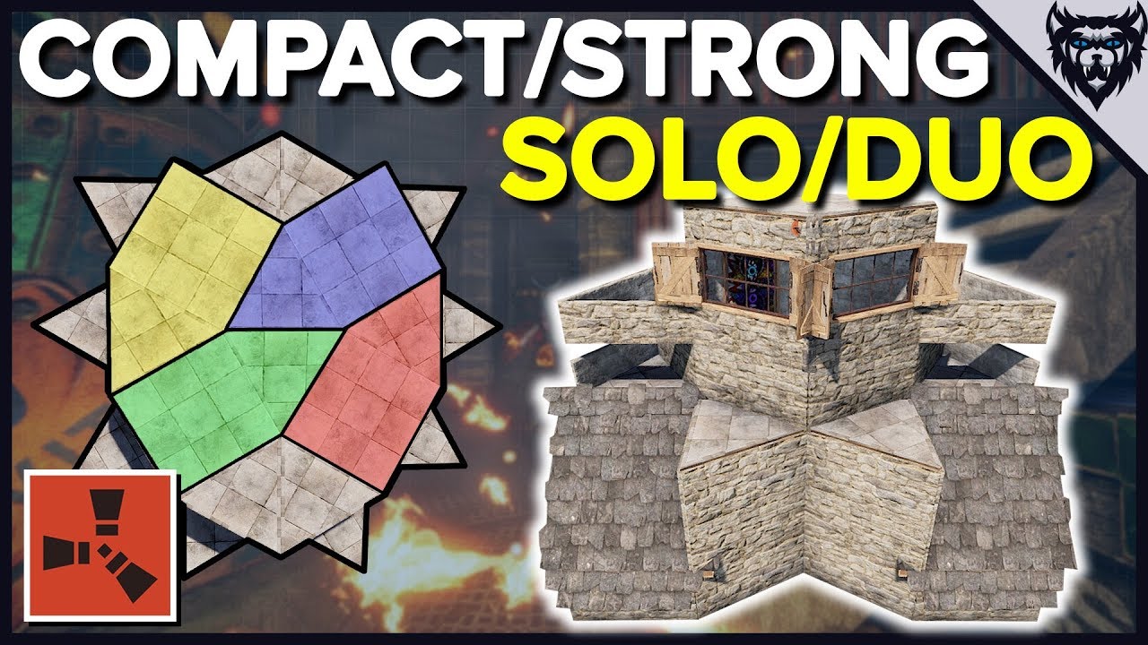 RUST - Compact & Strong Rust Bunker - Rust Solo Base Design (2019 ...