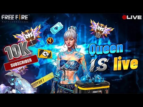QUEEN IS LIVE😘 FREE FIRE CHALLENGE 1VS4 WIN💯 WEEKLY 😎 REDEEM CODE ️ ...