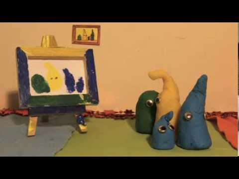 Klei animatie stop motion - Het Schilderij - YouTube