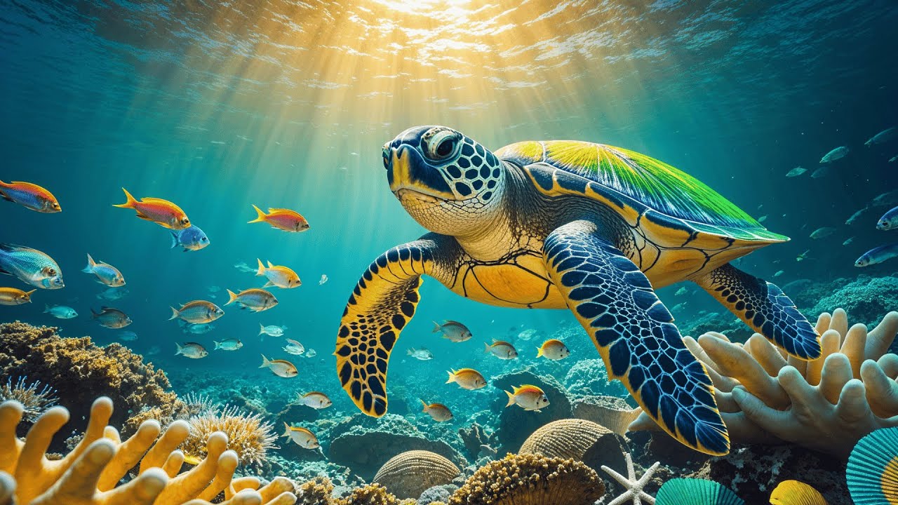 Underwater Ambience & Relaxing Music | Magical Underwater Footage ...