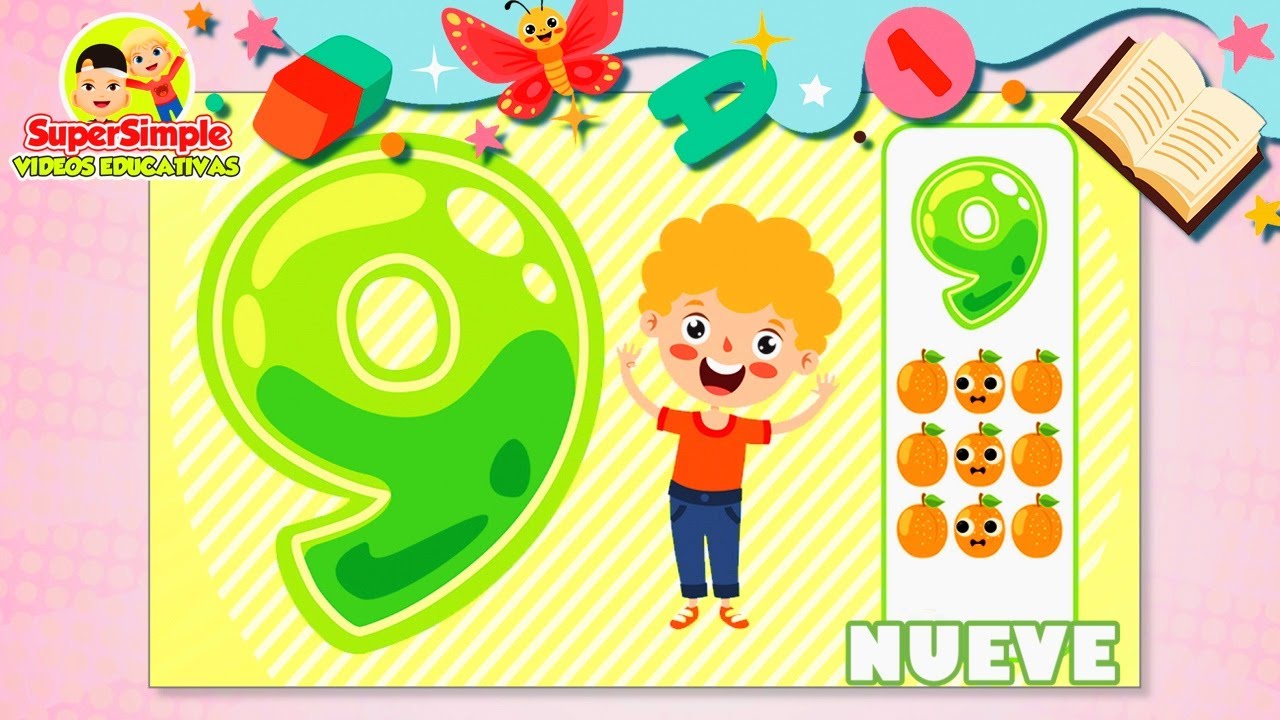 LOS NÚMEROS de 1 a 10 🎴 (FLASHCARD) Video Educativo para Niños - YouTube