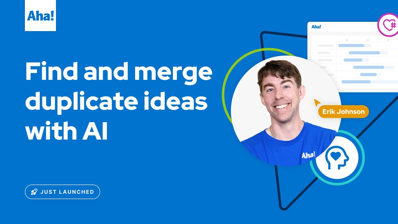 Aha! launch | Find and merge duplicate ideas with AI - YouTube