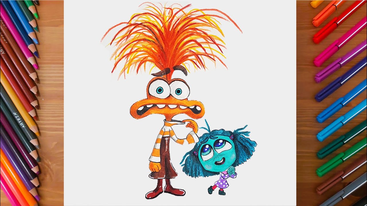 Drawing Inside Out 2 Characters - Colored Pencils | ChromaSketch - YouTube