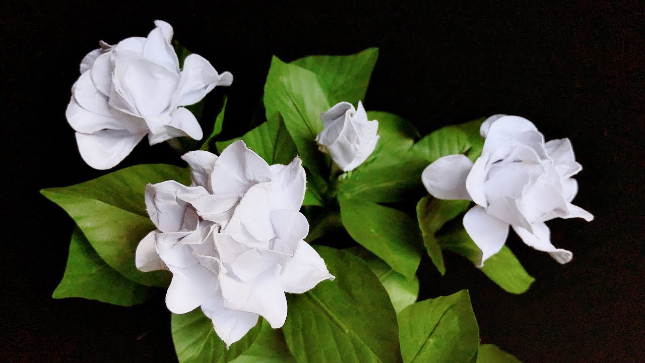 ABC TV | How To Make Gardenia Paper Flower With Shape Punch - Craft ...