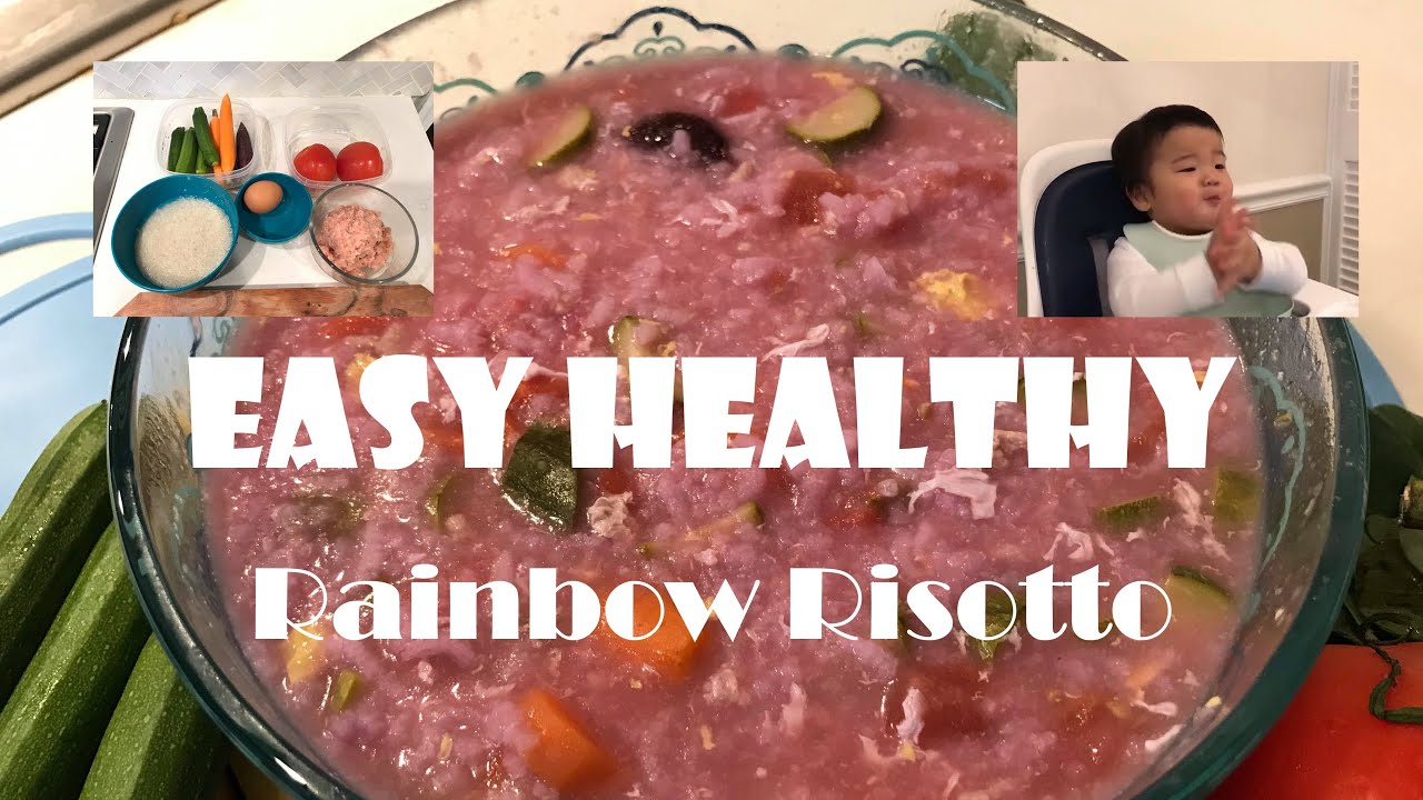 EASY HEALTHY MEAL PREP FOR TODDLER - RAINBOW RISOTTO - YouTube