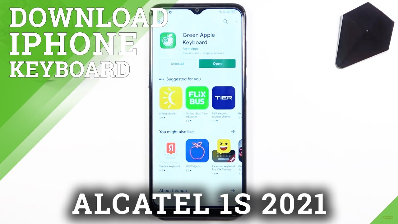 How to Apply Green Apple Keyboard on ALCATEL 1S (2021) – Install iPhone ...