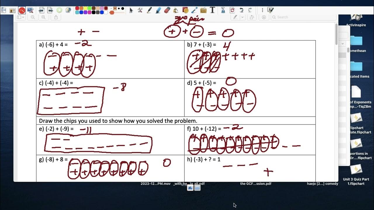 Integers and adding integers - YouTube