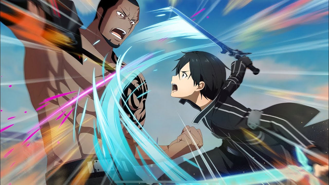 sword art online variant showdown boss battle Kirito vs goliath Hard ...
