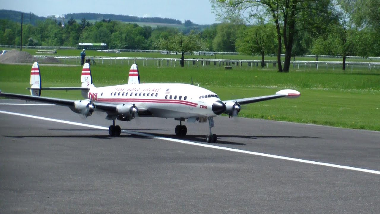 TWA Super Constellation RC Scale model Airplane fantastic detailed ...