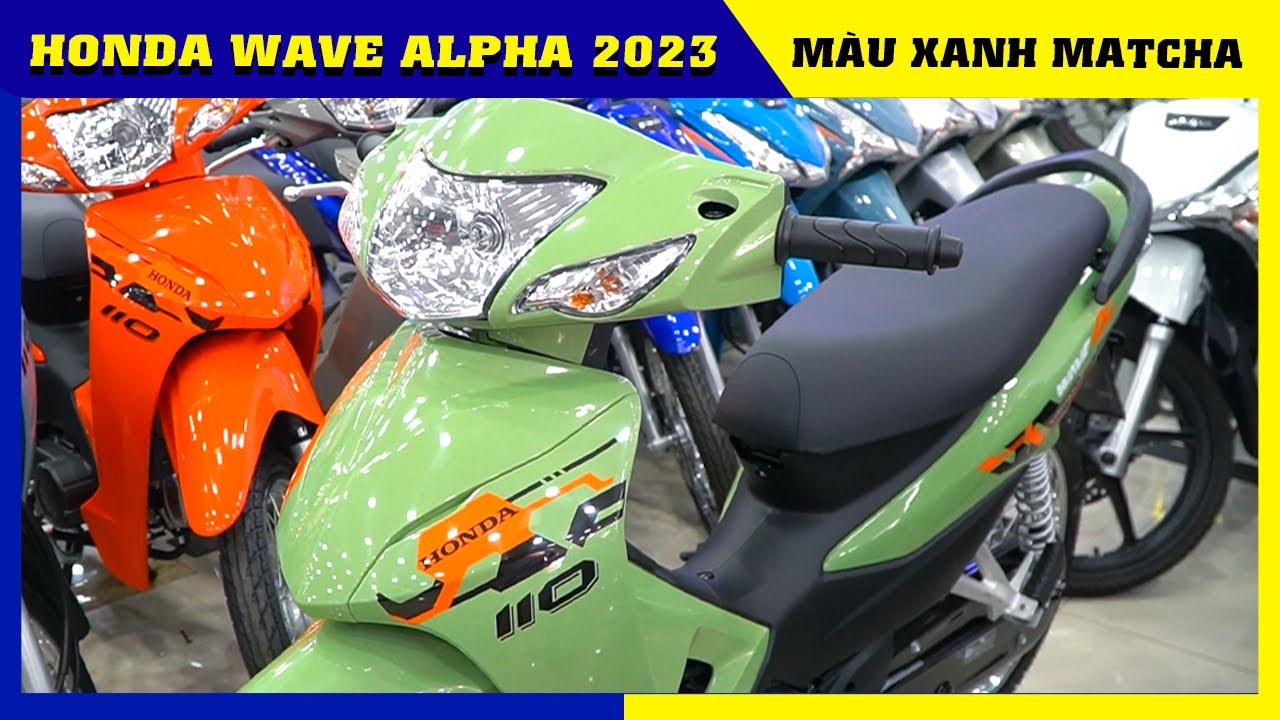 Honda Wave Alpha 2023 màu xanh Matcha mới | Giá xe Wave Alpha 2023 Hạ ...