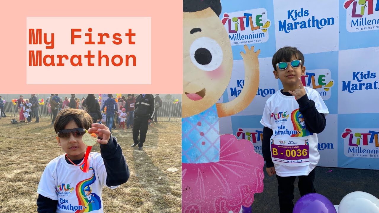 The First Marathon | 4 Year Old Attempts Kids Marathon | Marathon 2020 ...