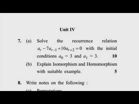MCA 1st Sem Discrete Mathematics Question Paper - YouTube