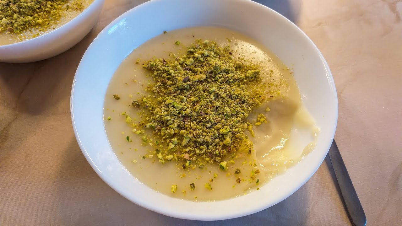 CREAMY VEGAN MILK PUDDING | MHALABIA مهلبية - YouTube