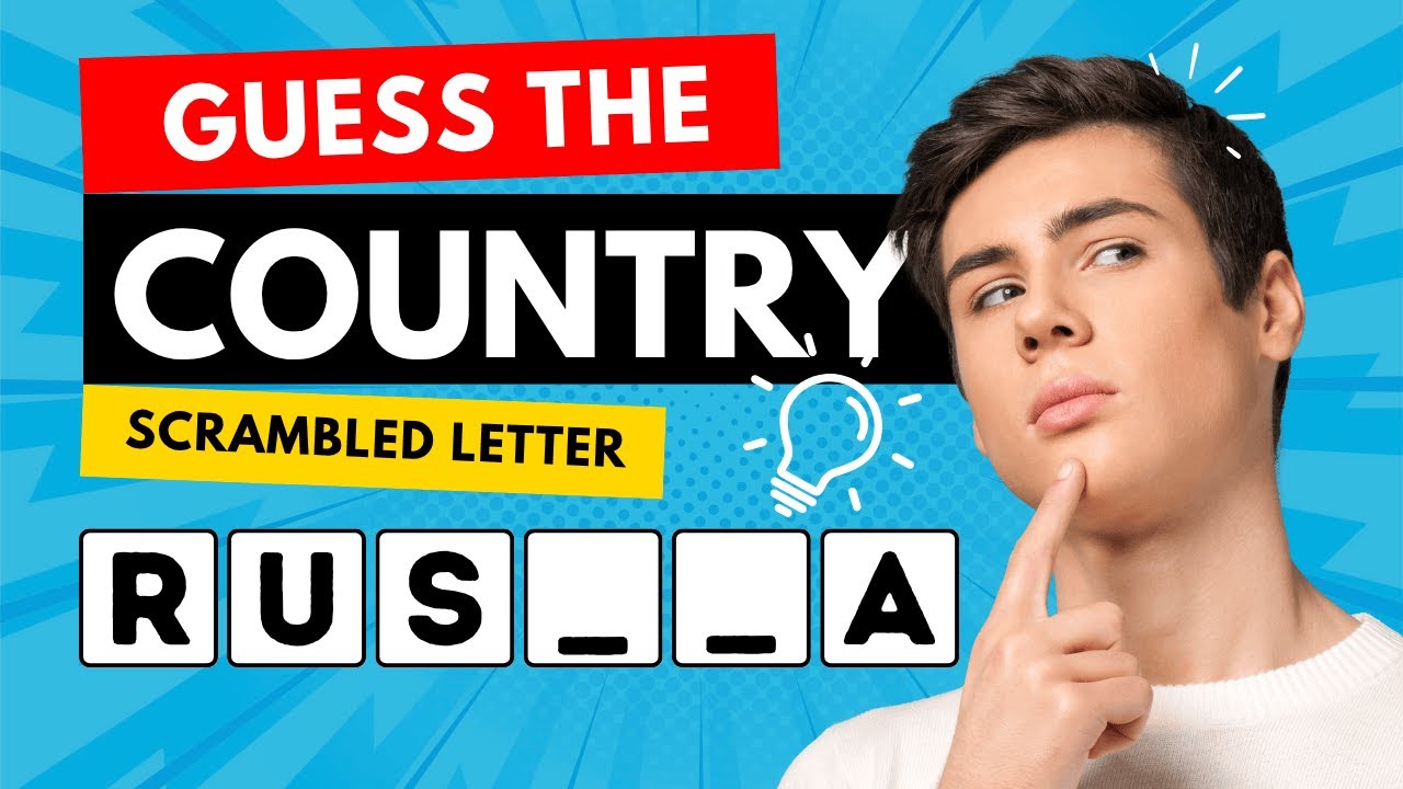 Guess the Country from Scrambled Letters! | Only 1% Can Guess This ...