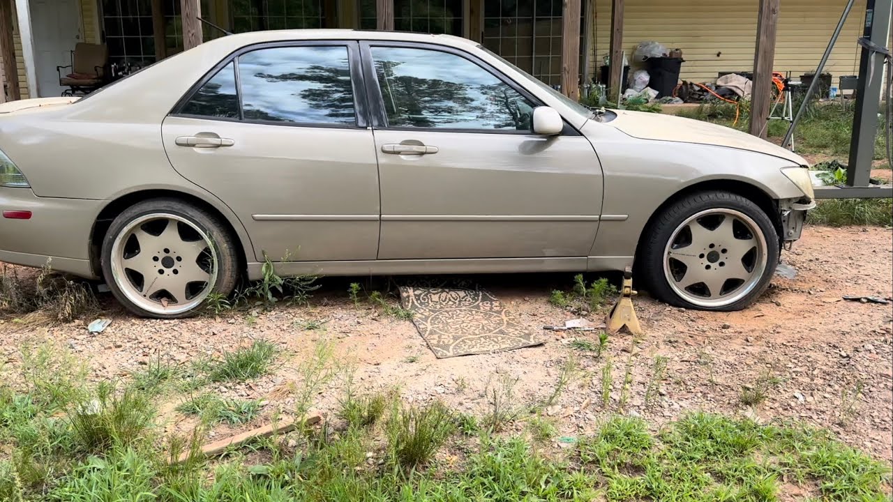 2001 Lexus IS300 1UZ swap: final engine installation - YouTube
