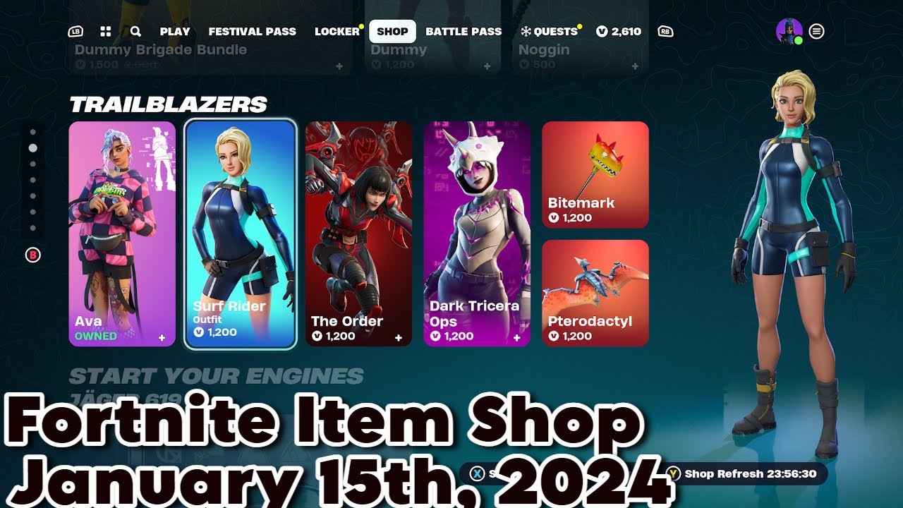 *RARE* SURF RIDER SKIN IS BACK! Fortnite Item Shop - YouTube