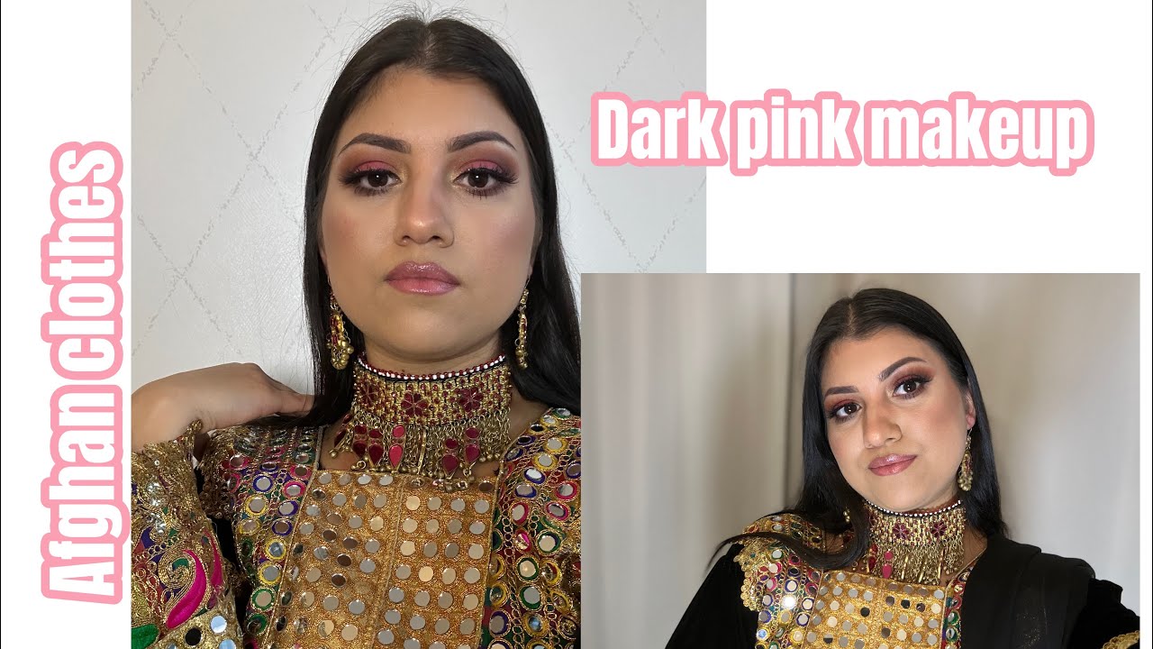 Glam makeup // afghan clothes - YouTube