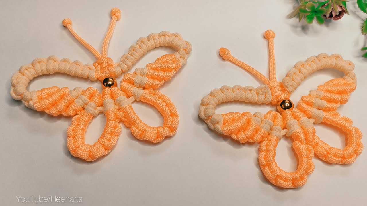 DIY Macrame Butterfly || Home decor - YouTube