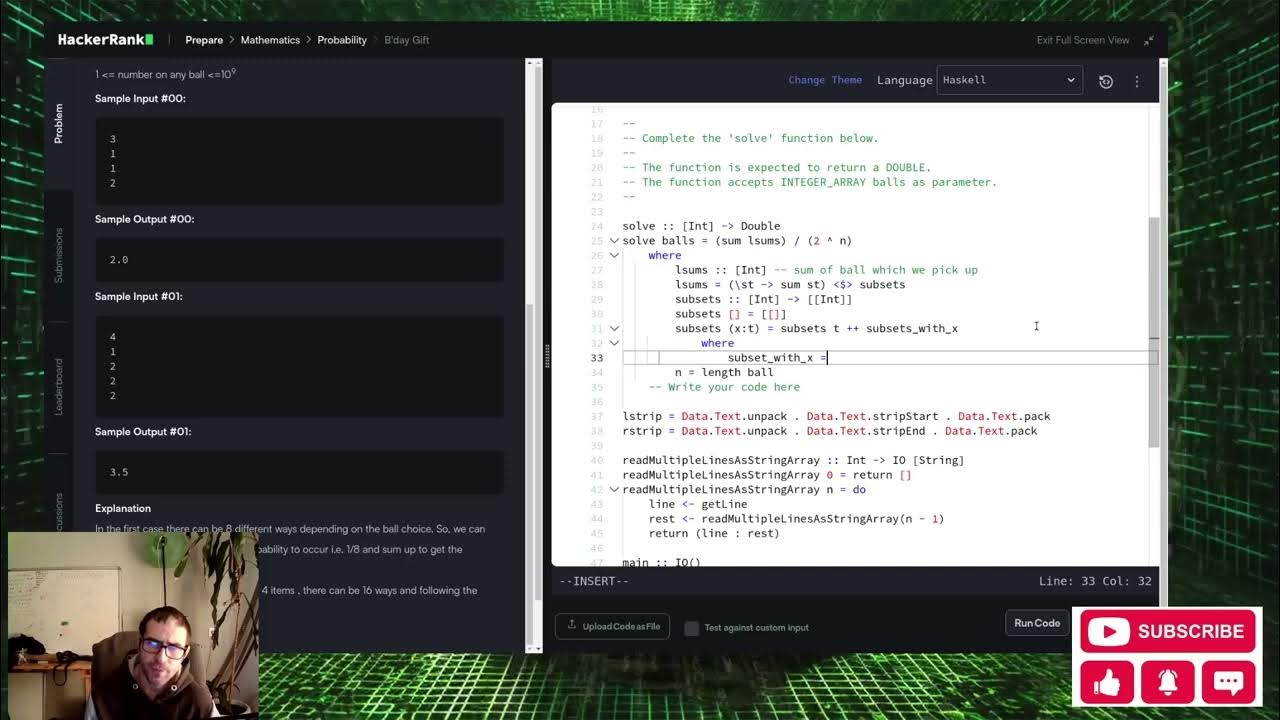 hackerrank B'day Gift problem (solved in haskell) - YouTube