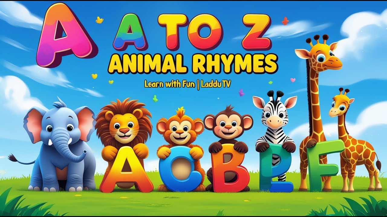 A TO Z Animal Rhymes for kids | Fun Learning | Laddu TV - YouTube