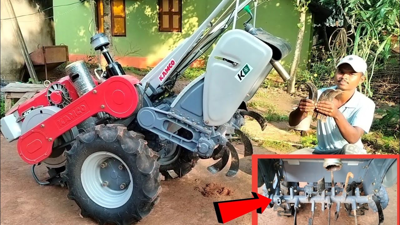 How to change power tiller rotary blades? KAMCO tiller blade change for ...