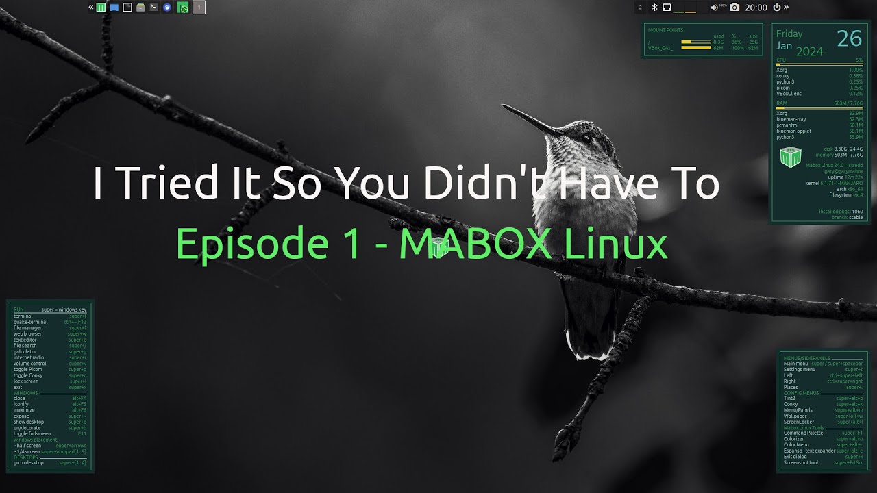 I Tried It So You Didn't Have To - MABOX Linux - YouTube