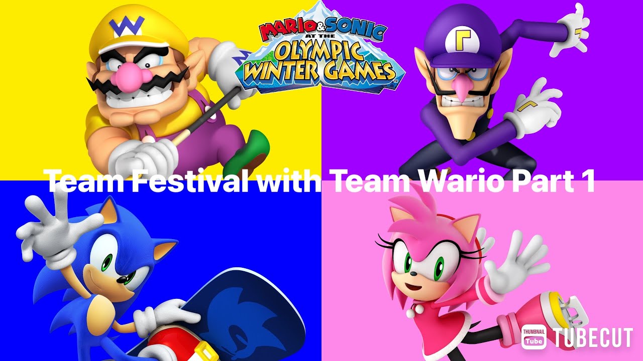 Mario & Sonic at the Olympic Winter Games Team Festival (Team Wario ...