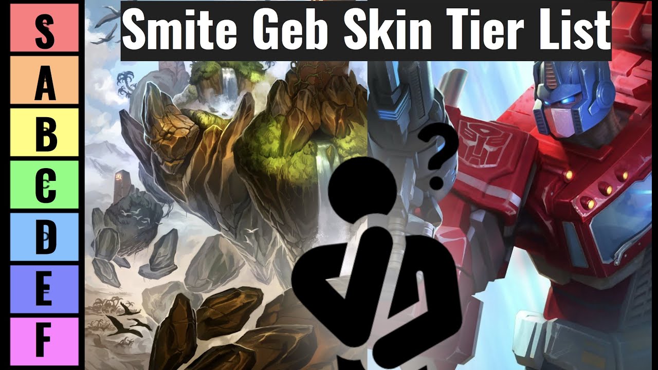 Smite Geb Skin Tier List - YouTube