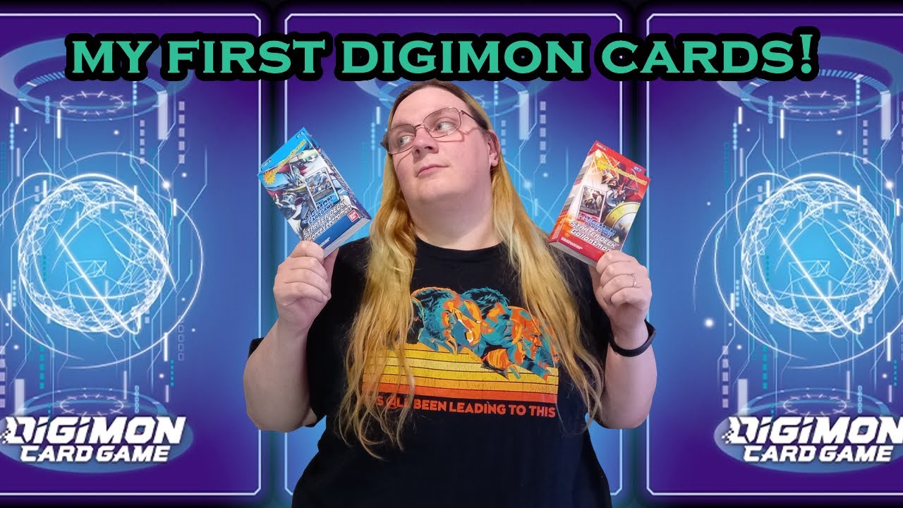 Unboxing my first Digimon Card Game Boosters and Starter Decks ...