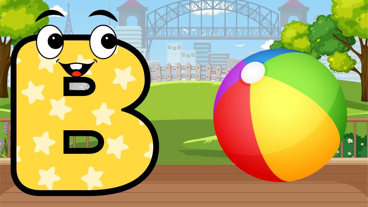 B for Ball | ABC Phonic Song | Toddler Learning Video Songs | Kids ...