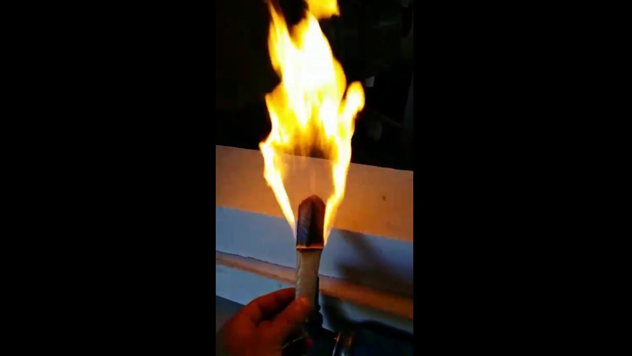 Real life level 100 fire dagger - YouTube