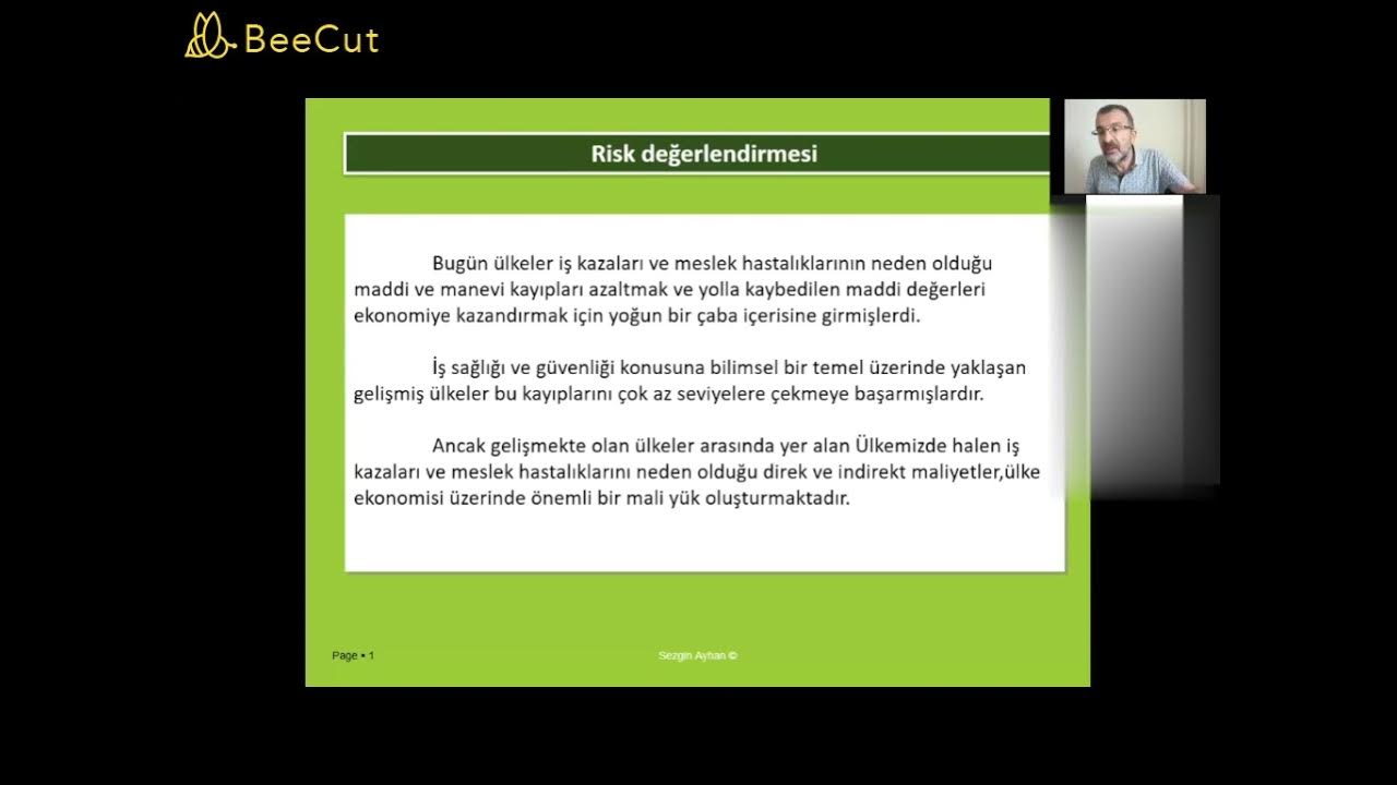 13-risk değerlendirmesi 1.bölüm Sezgin ayhan isg sınavlarına hazırlık ...