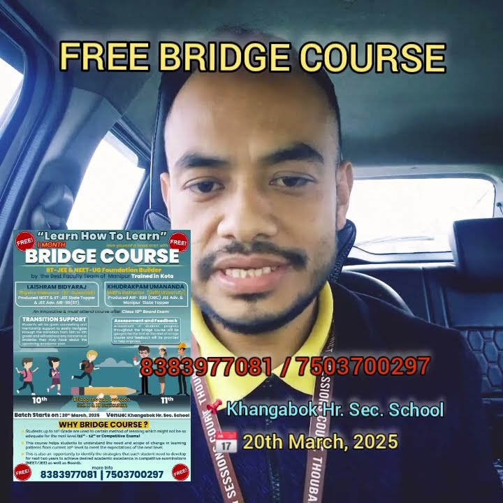 FREE BRIDGE COURSE. Class 10 dgi Class 11 kagadwriba angangsingna join ...