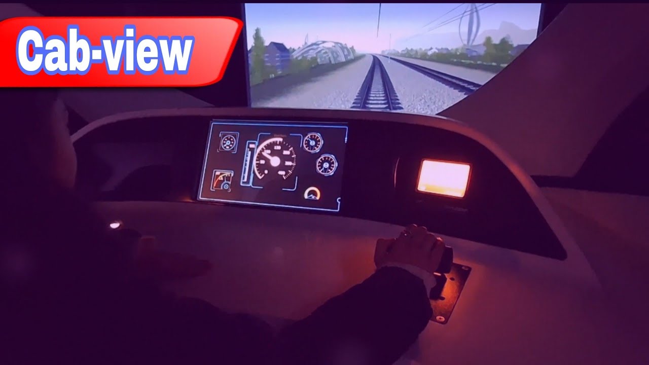 Train Cab-view || Driver's eye view || cab ride train || front view ...