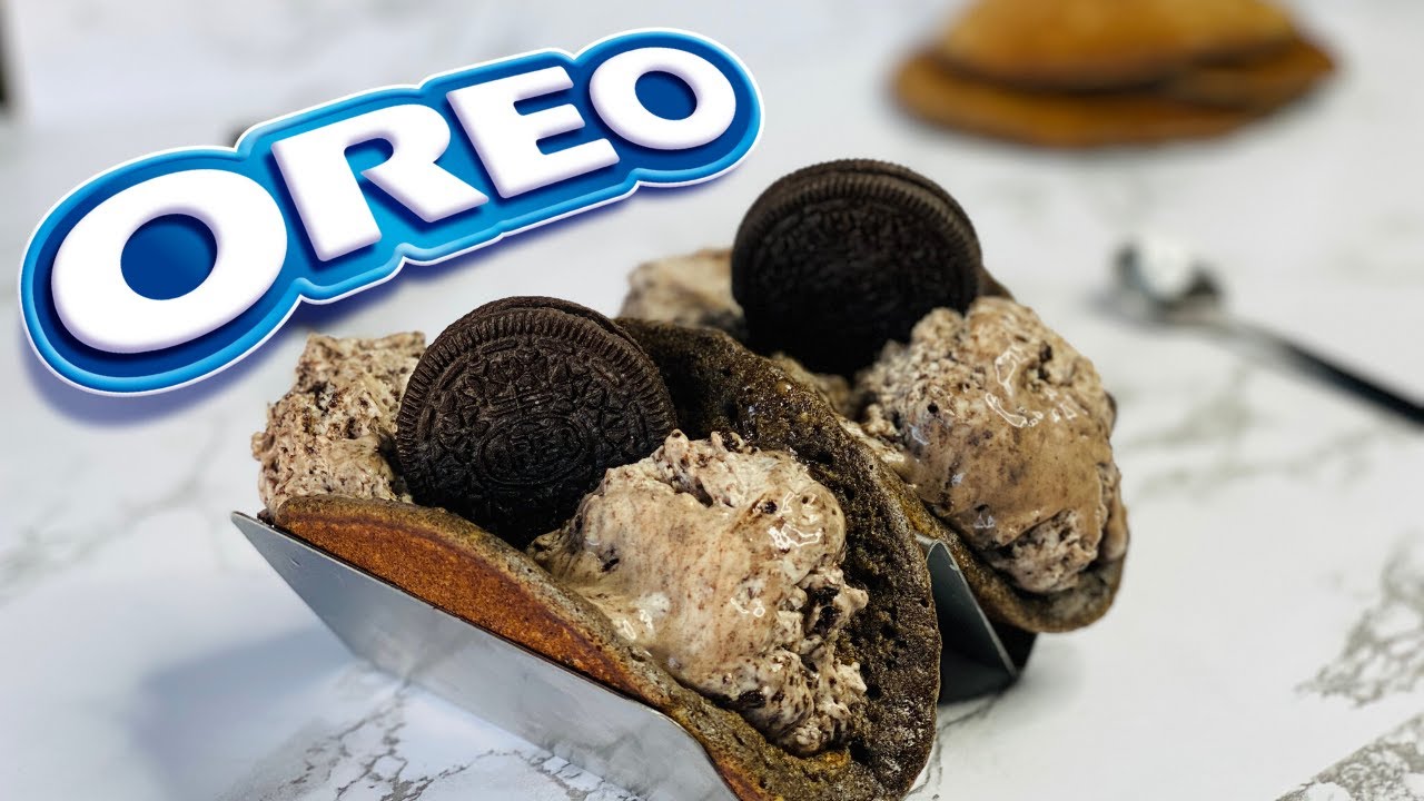 TACOS de OREO I POSTRE fácil y SIN HORNO! - YouTube
