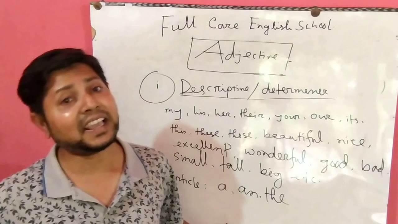 Classification Of Adjective Class 07 Full Care English School YouTube classification-of-adjective-class-07-full-care-english-school-youtube