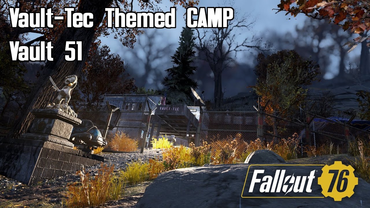 Vault51 CAMP build - Vault-Tec's return (Fallout76) - YouTube