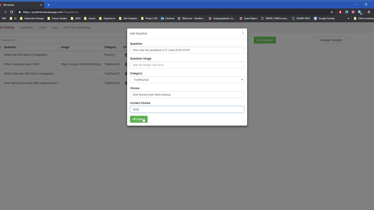 QR Admin Portal Demo - YouTube